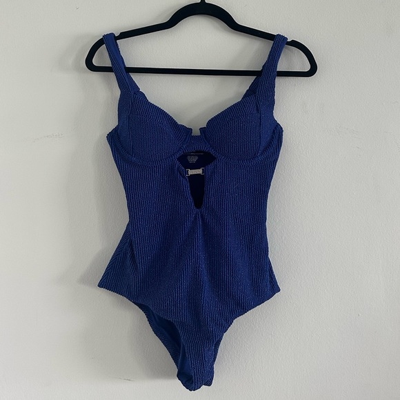 vetchy | Swim | One Piece Sparkling Blue Swimsuit | Poshmark